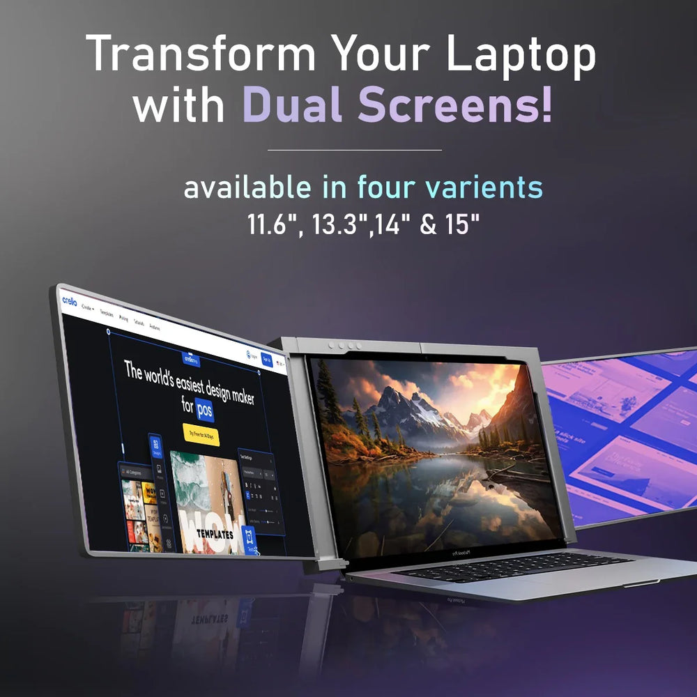 Tri-Screen Extendable Display